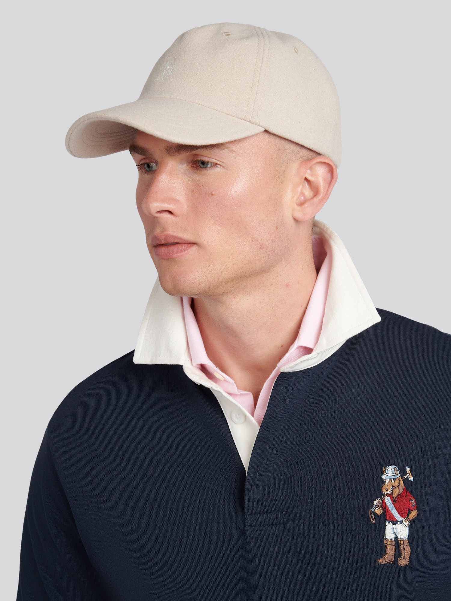 Mens Boucle Cap in Atmosphere – U.S. Polo Assn. Australia